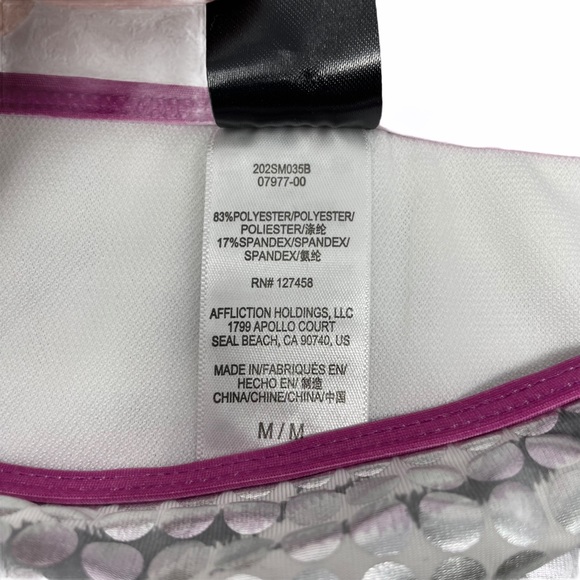 Affliction | Swim | Affliction Legendary Bikini Silver L27 | Poshmark